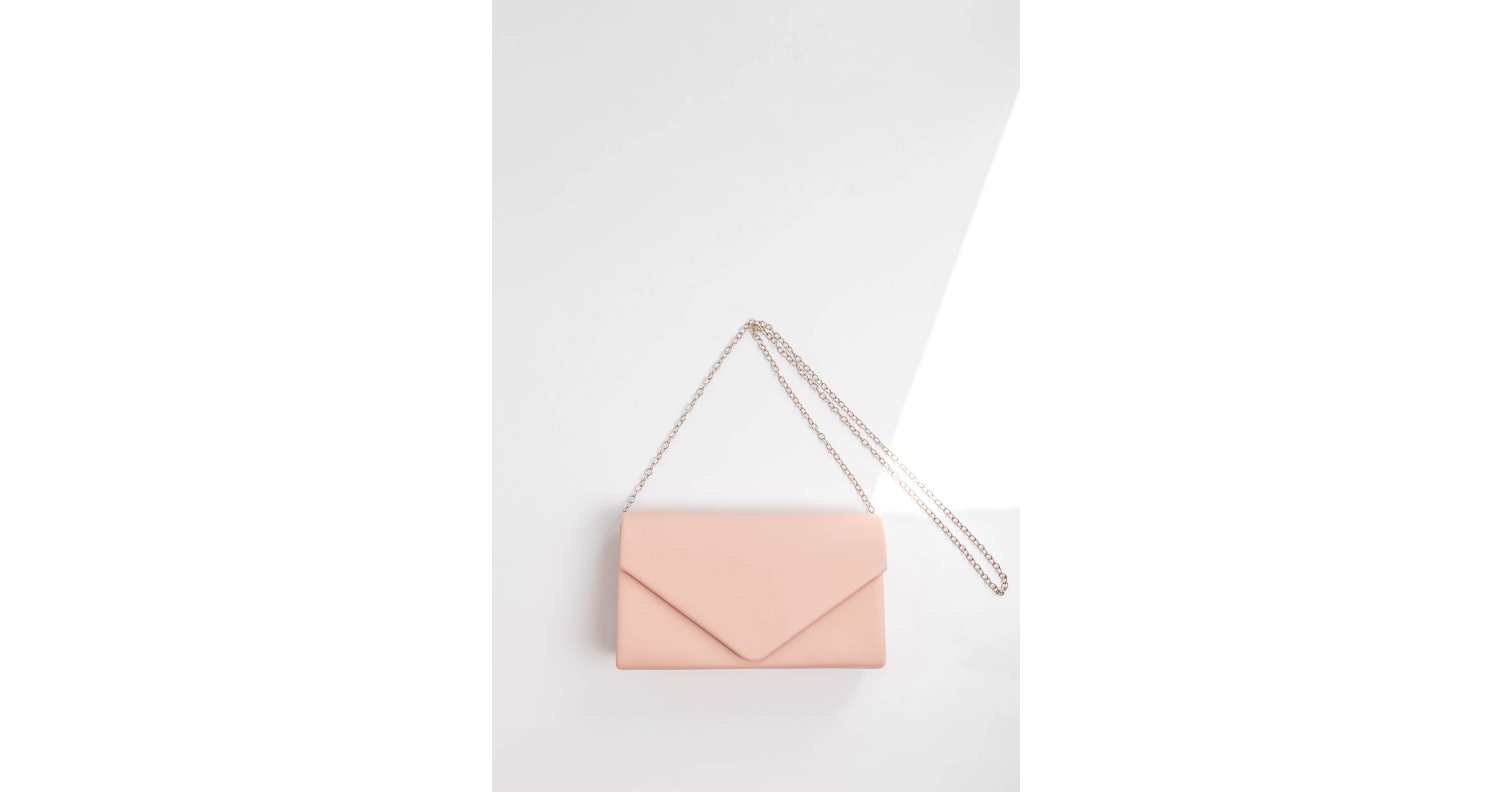 Geantă Tip Plic Roz Din Imitație Piele