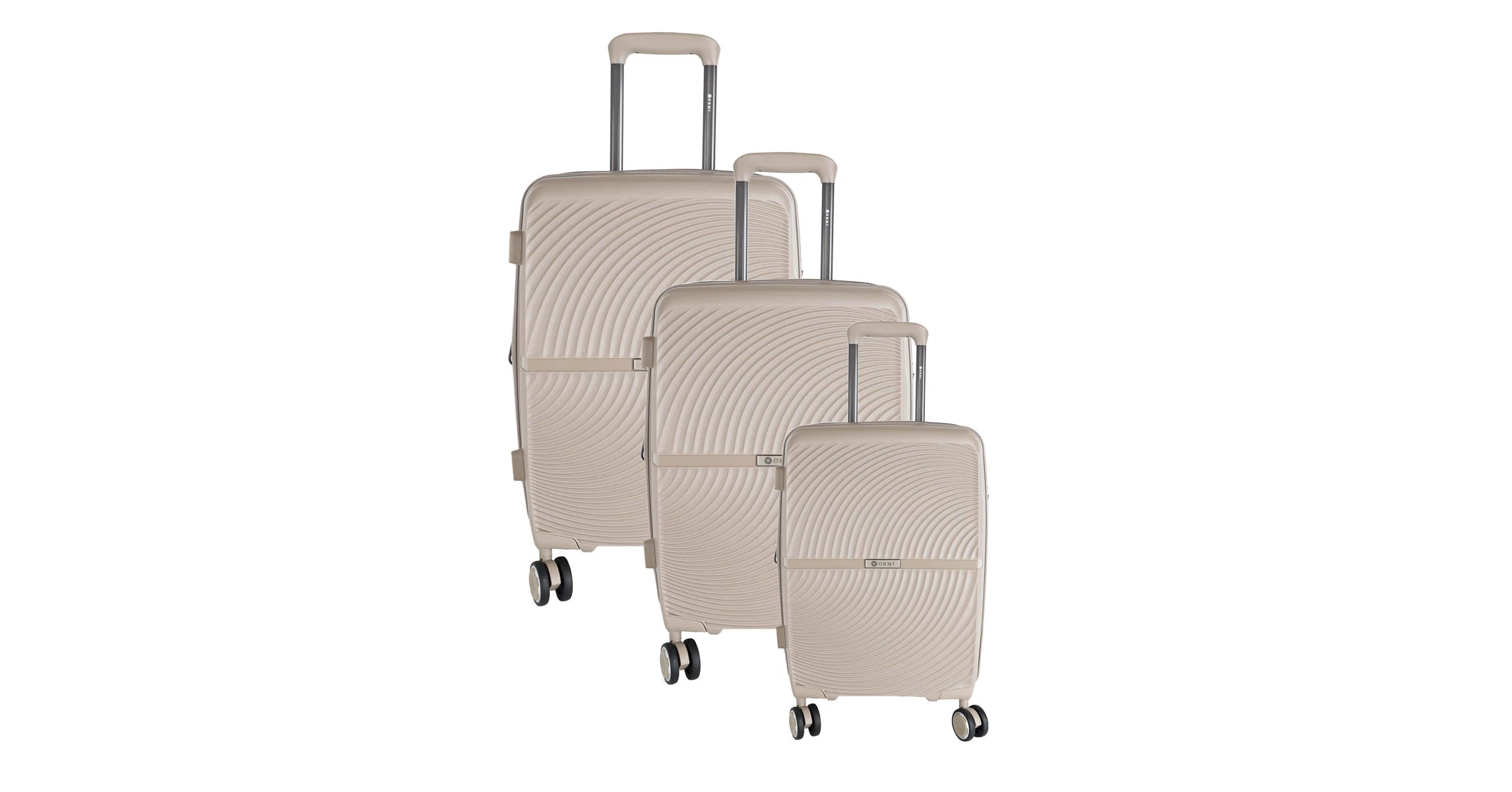 ORMI Set Troler Rigid Ricegold Cu Două Fermoare Extindere Spațiu - SET ...