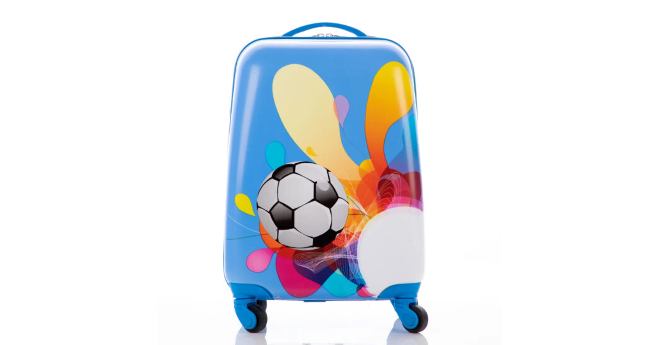 Bonluo Troler Pentru Copii Model Minge De Fotbal Dimensiune (48x30x20cm)