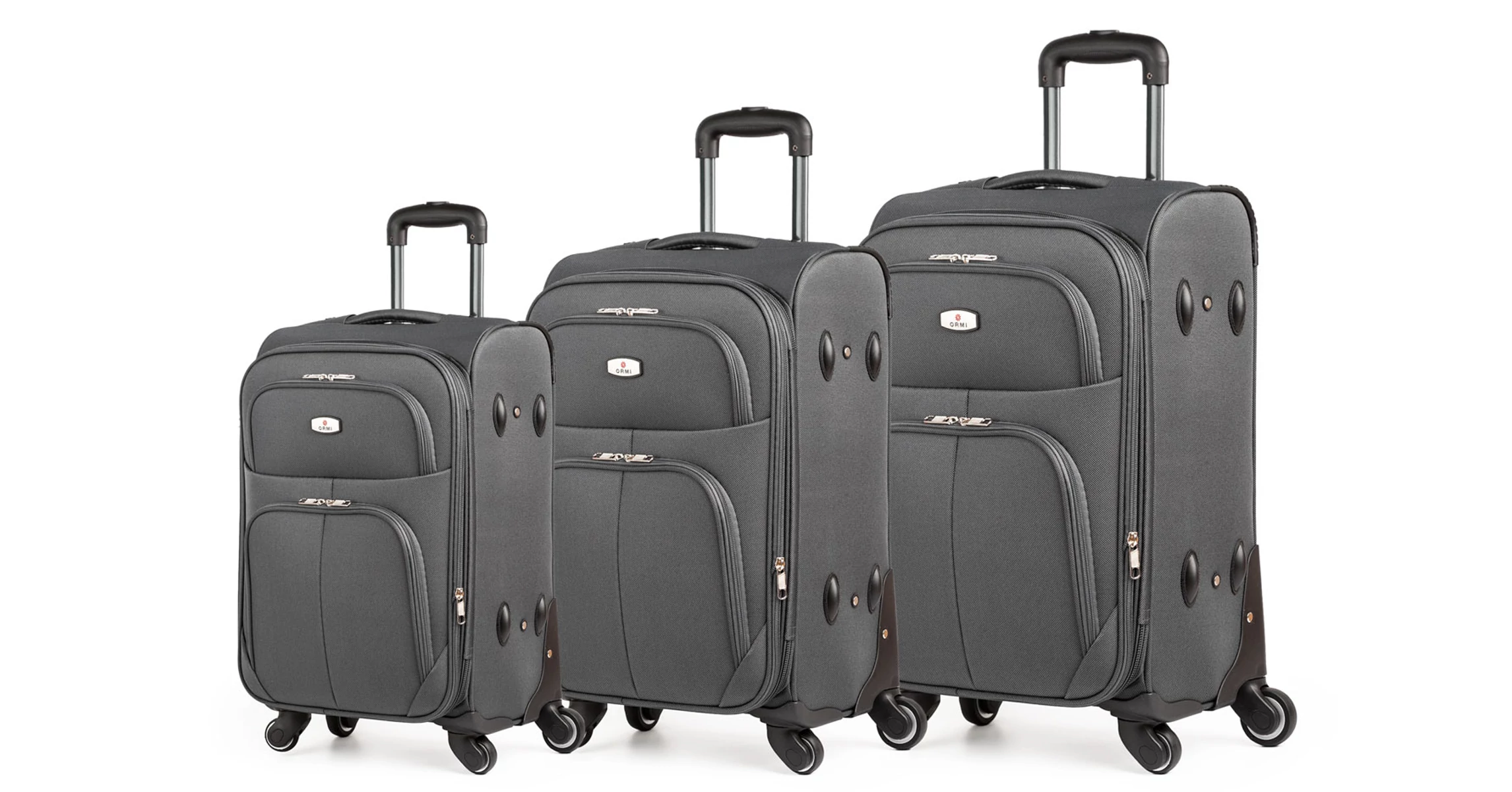 Set De Valize Gri Cu Pereți Moi Din 3 Piese Cu Posibilitate Extindere ...