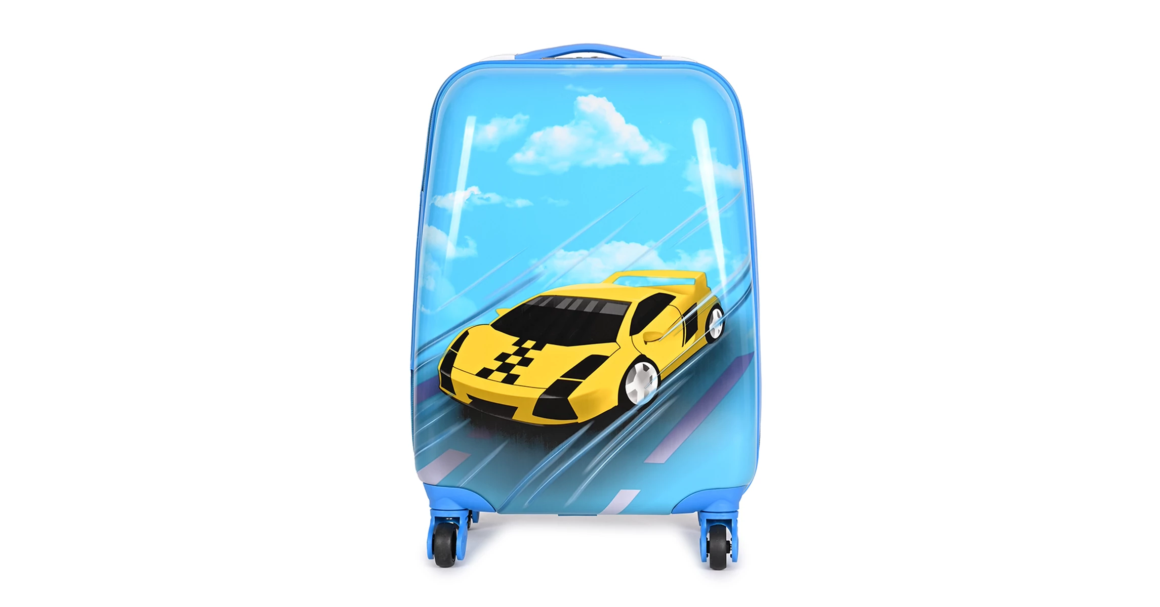 Troler Albastru Pentru Copii Model Mașinuță Din Material Rigid ...