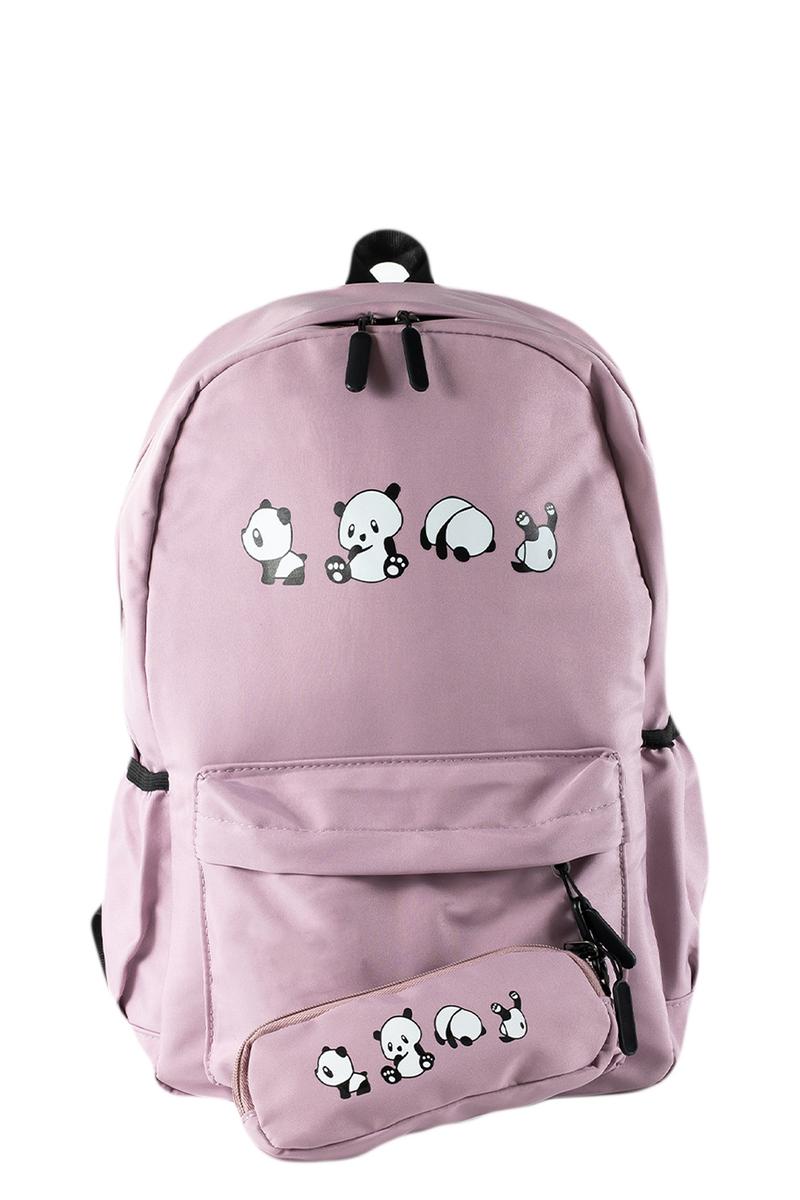 Rhino Ghiozdan Violet Deschis Pentru Școală Cu Penar Atașat Model ...