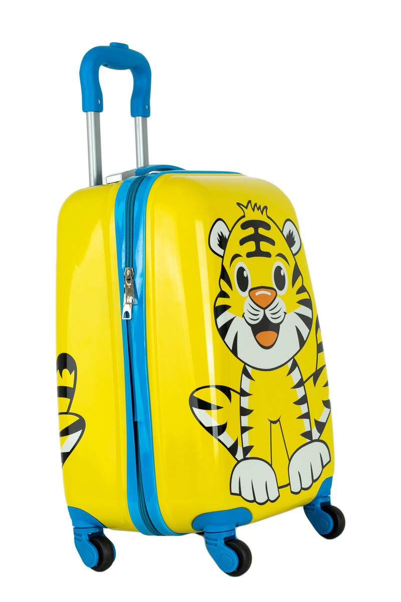 Valiză Mini Galbenă Pentru Copii Model Cu Tigru - VALIZE MINI ...